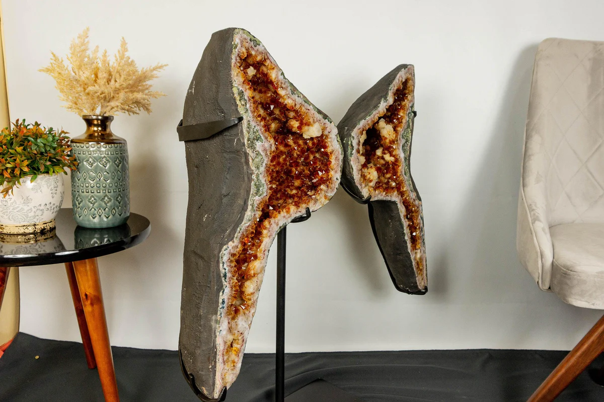 Citrine Butterfly Angel Wings | Angel Wings Geodes | E2D Crystals ...