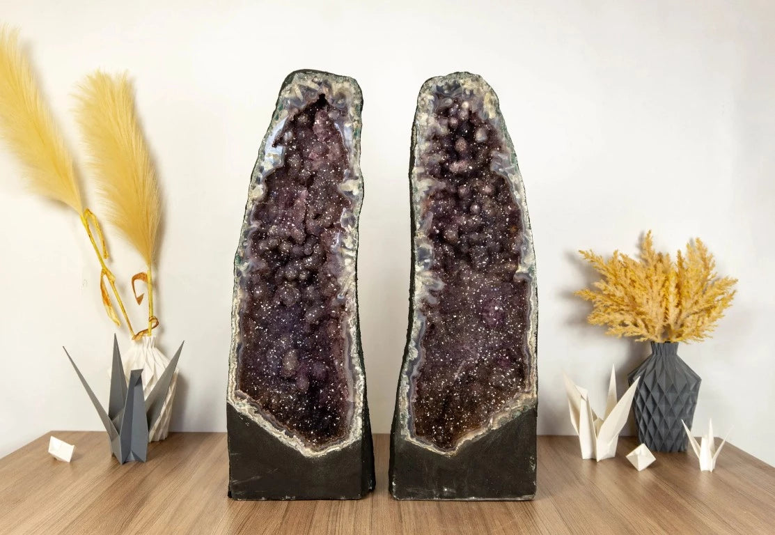 Geode Pairs, Book-Matching Geode Cathedrals and Caves | E2D Cystals